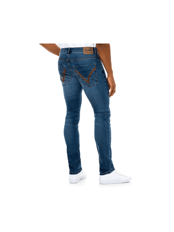 Redbat Men's Medium Wash Blue Skinny Jeans – Urban Lifestyle Exclusives